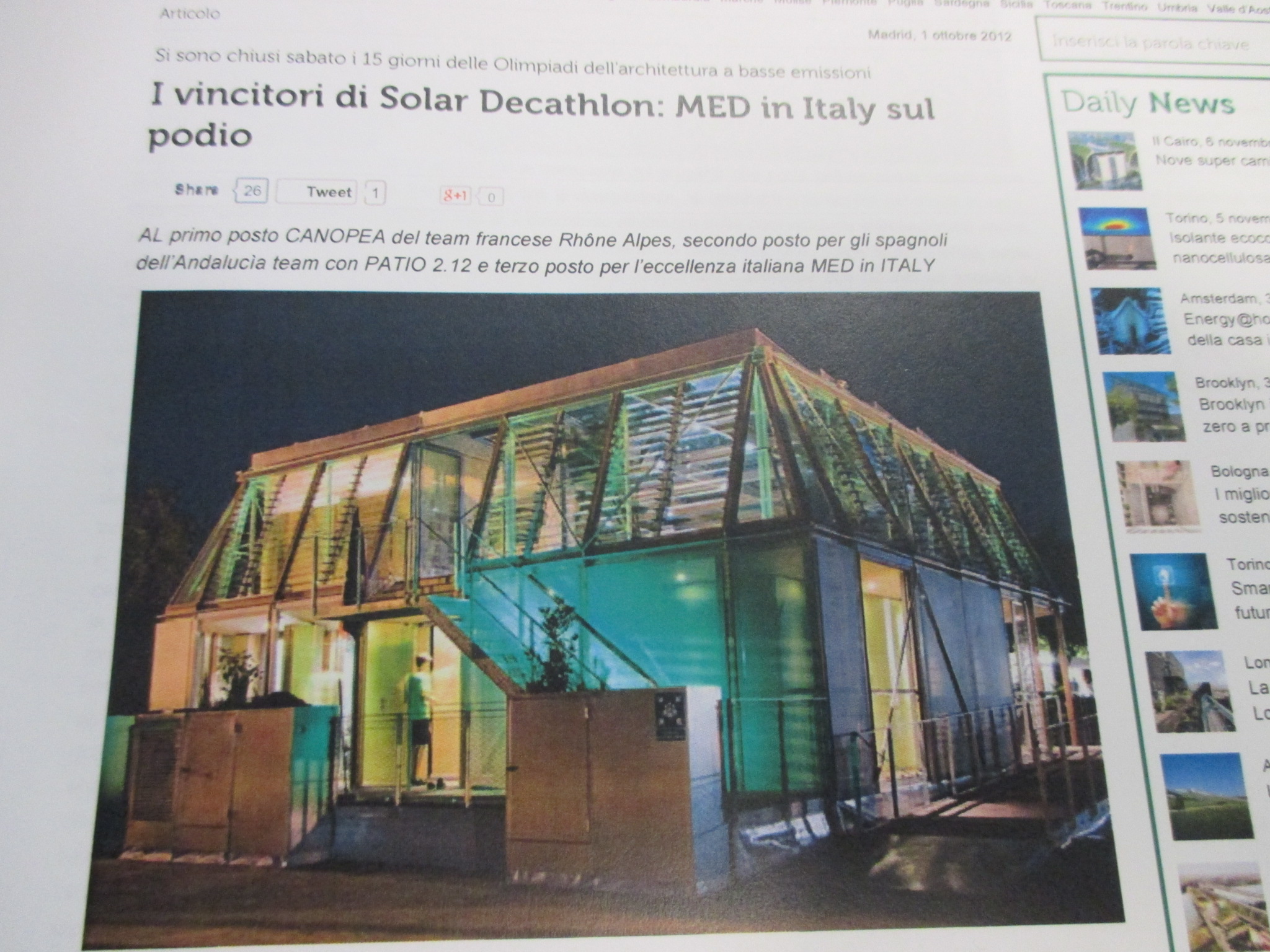 Solar Decathlon Europe2012 - Frost Italy
